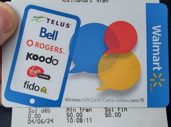 [Walmart] Fido/Koodo/Virgin $29 20gb + $50 gift card (BYOD New ...