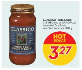 [Sobeys] [Safeway] Buy 5 Classico Pasta Sauce 218-650ml for $6.35 ...
