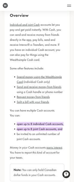 Multiple WealthSimple Cash accounts available now - Page 2 ...