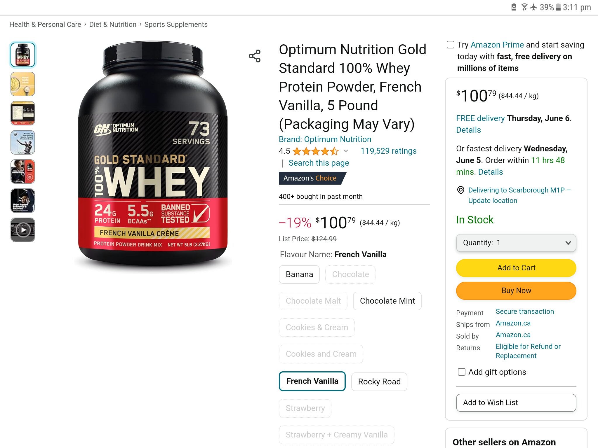 Whey Protein Gold Standard