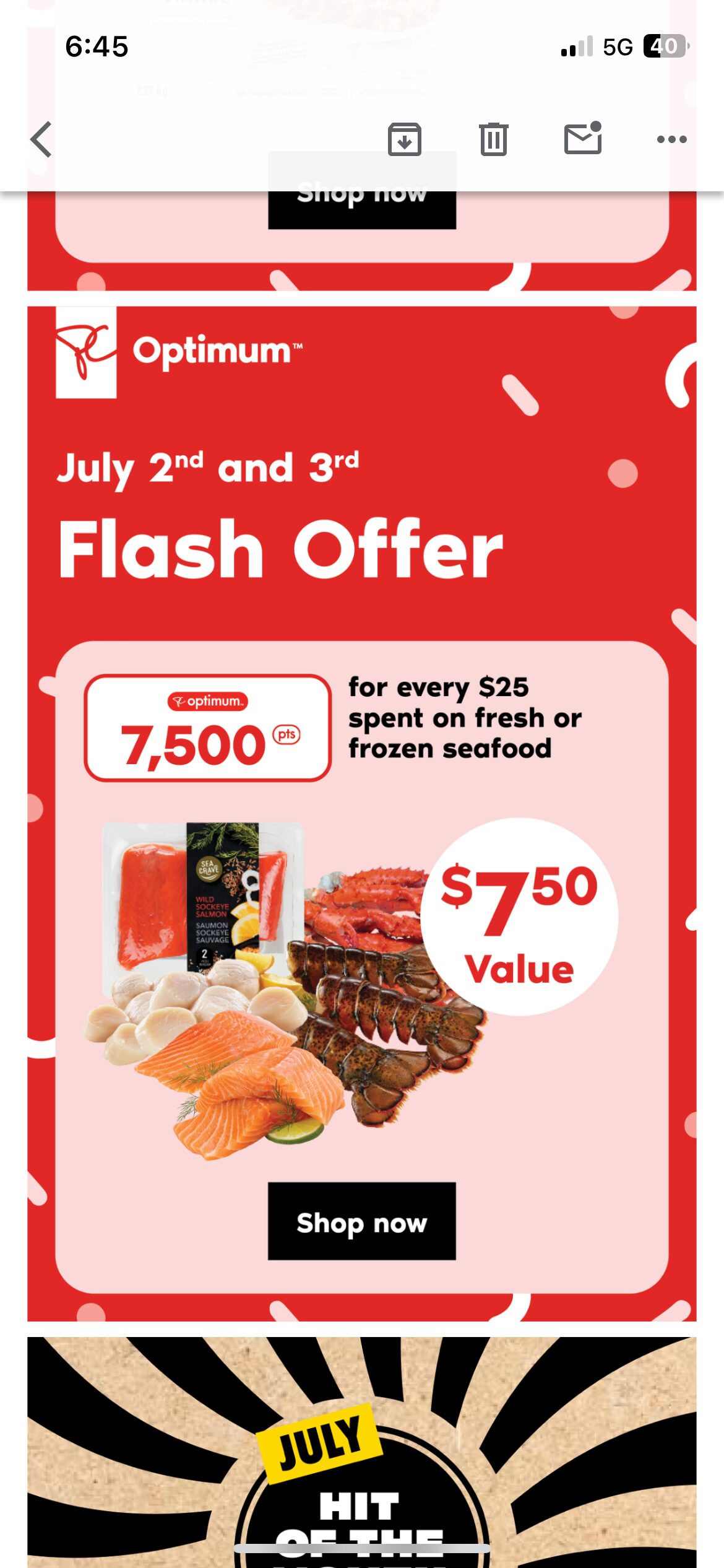 [Loblaws] 13,500 PCO points WUS $25 on fresh and frozen seafood ...