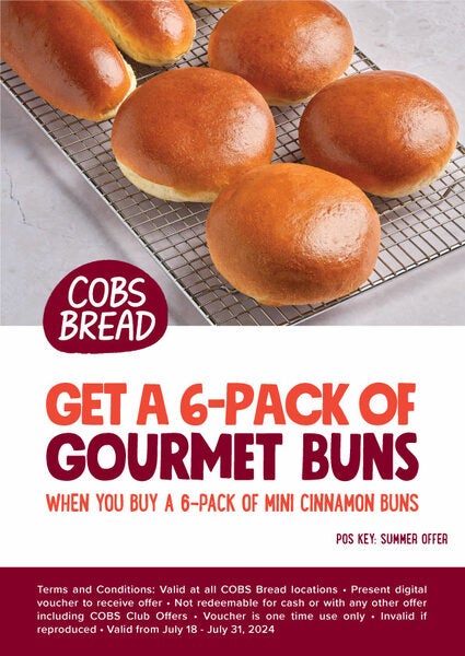[Cobs bread] Cobs bread buy 6 pack mini cinnamon buns get 6 pack ...