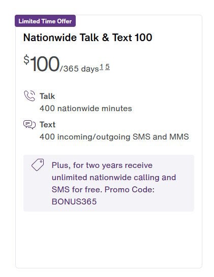 $100 a year, unlimited talk and text, 2GB a month - Page 25 ...