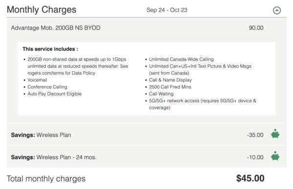 [Rogers] 200GB 5G BYOD Plan with Unlimited US Calling for $40 ...