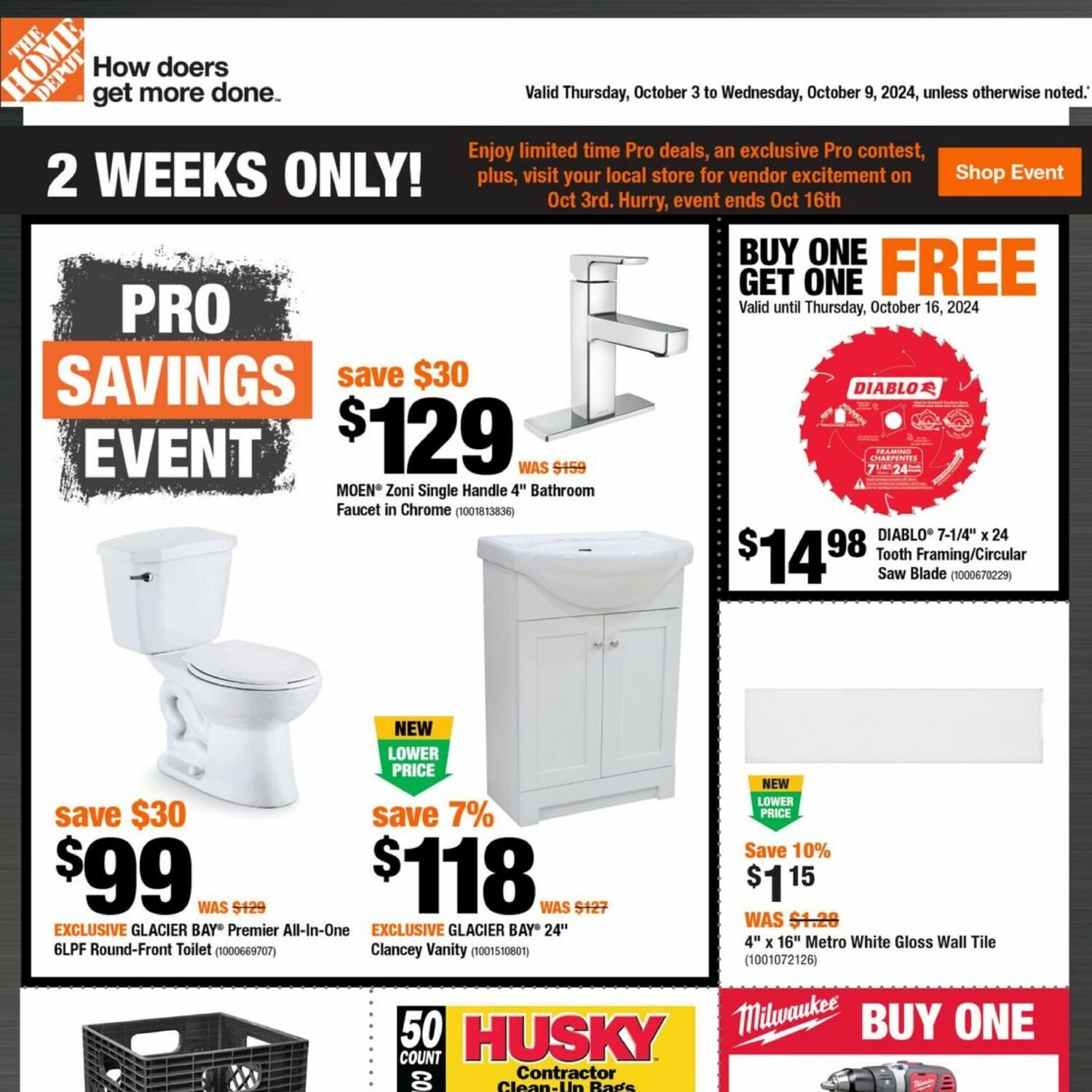 Home Depot Weekly Flyer - Weekly Deals (BC) - Oct 3 – 9 - RedFlagDeals.com