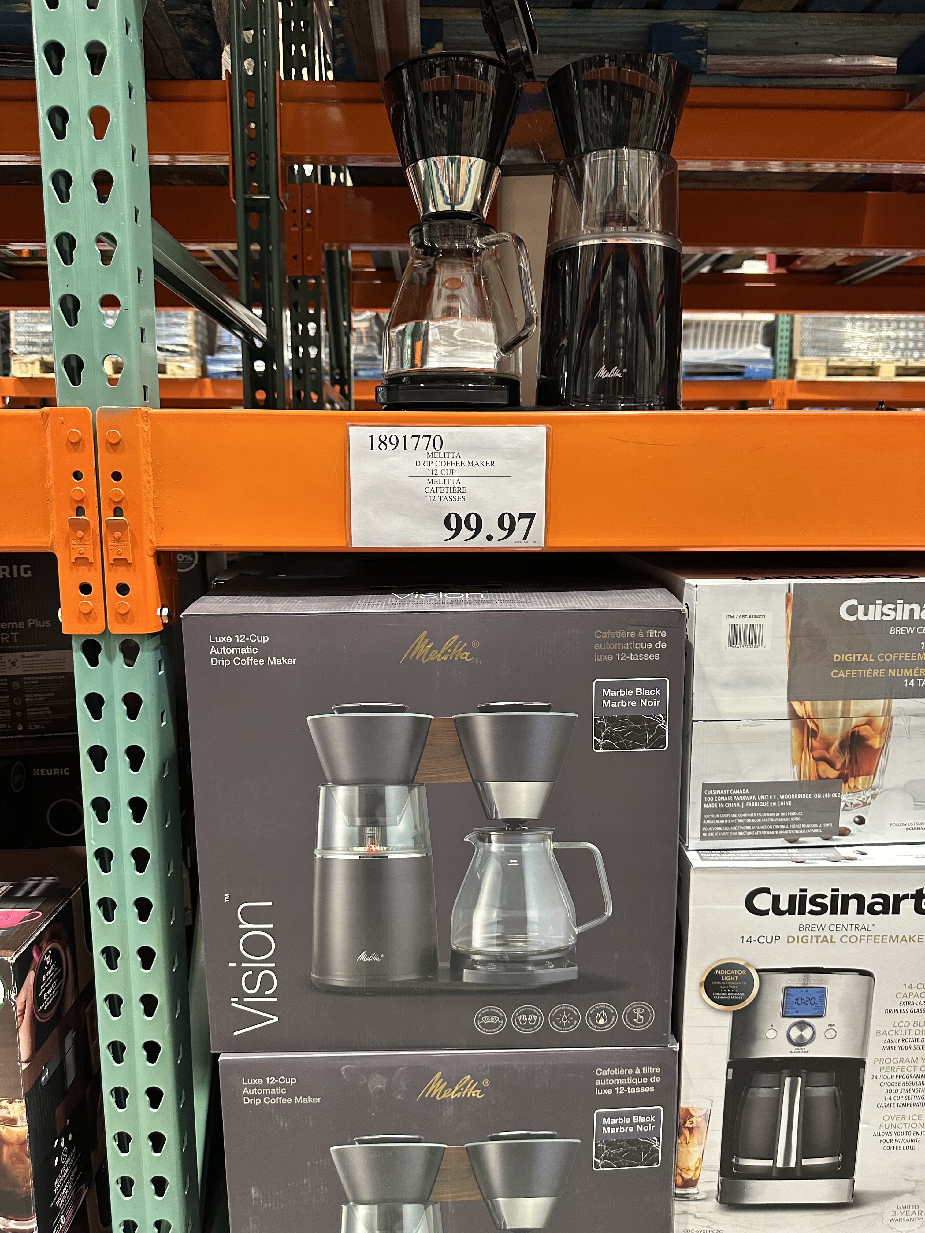 [Costco] YMMV. Melitta Vision 12 Cup Luxe Drip Coffee Maker with ...