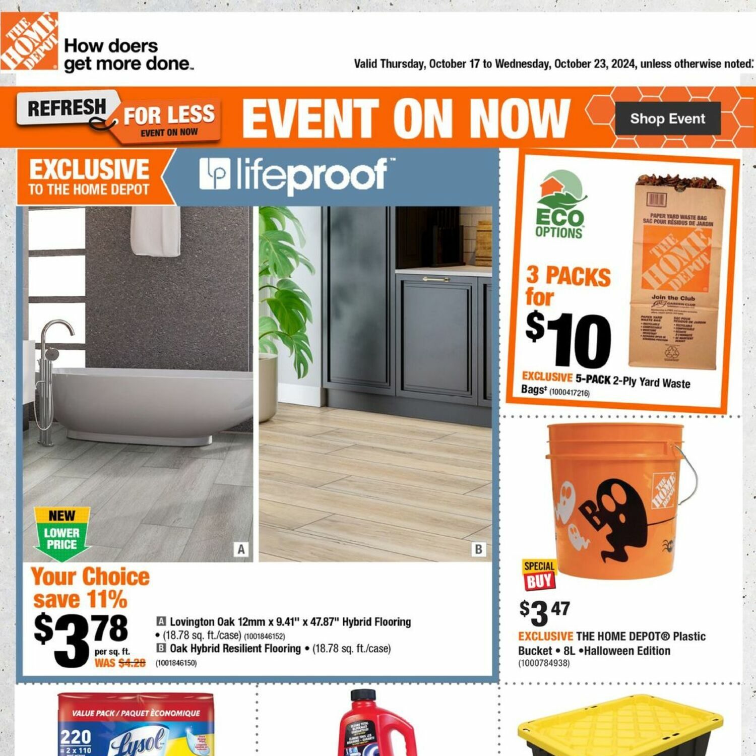 Home Depot Weekly Flyer - Weekly Deals - Refresh For Less Event ...
