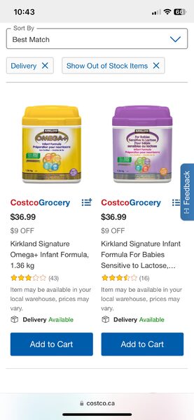 [Costco] Kirkland Infant Formula $9 off until Oct 27th - RedFlagDeals ...