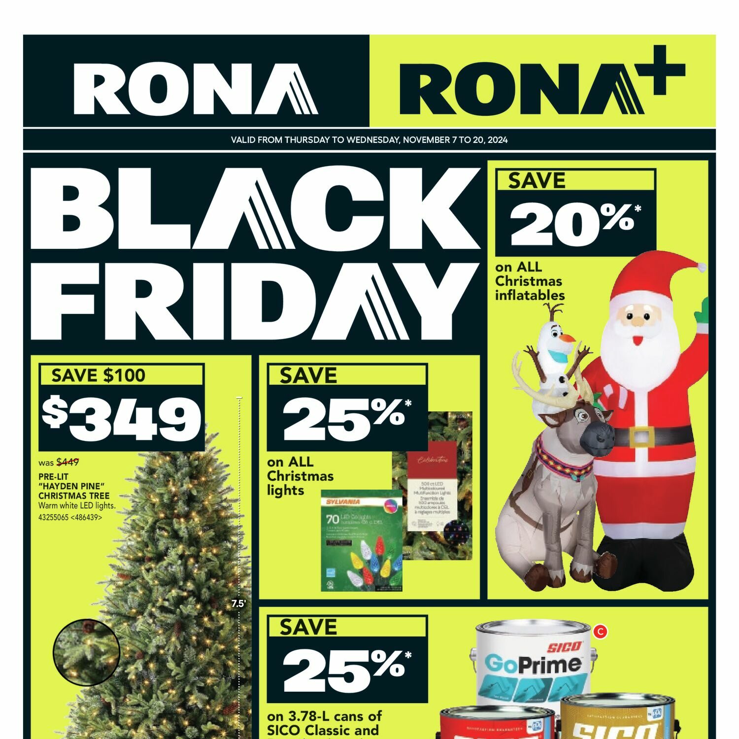 Rona Weekly Flyer - Weekly Deals - Black Friday Event (ON) - Nov 7 – 13 ...