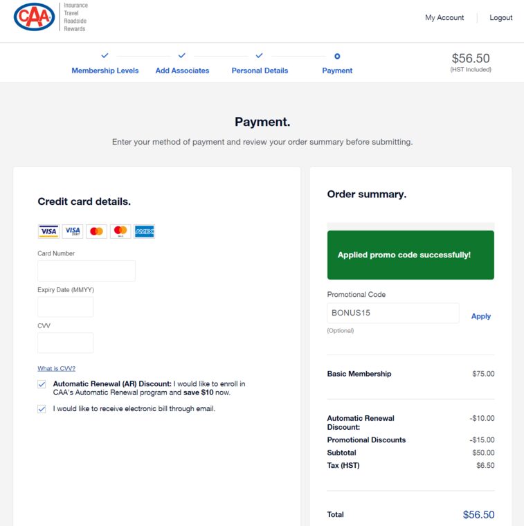 [CAA] CAA Membership Promo Codes April 2025 - RedFlagDeals.com Forums