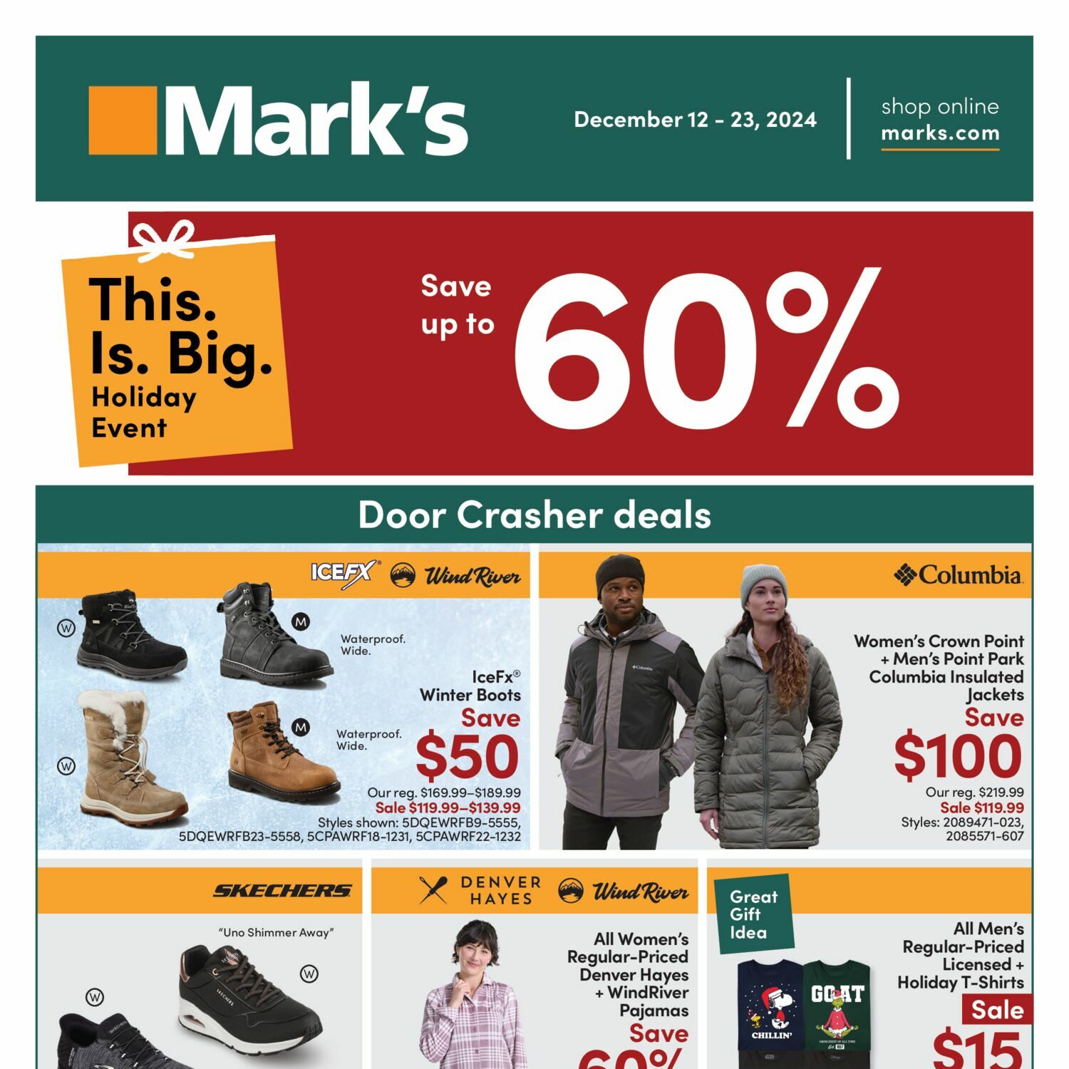 Mark's Weekly Flyer - Weekly Deals - This is Big Holiday Event - Dec 12 ...