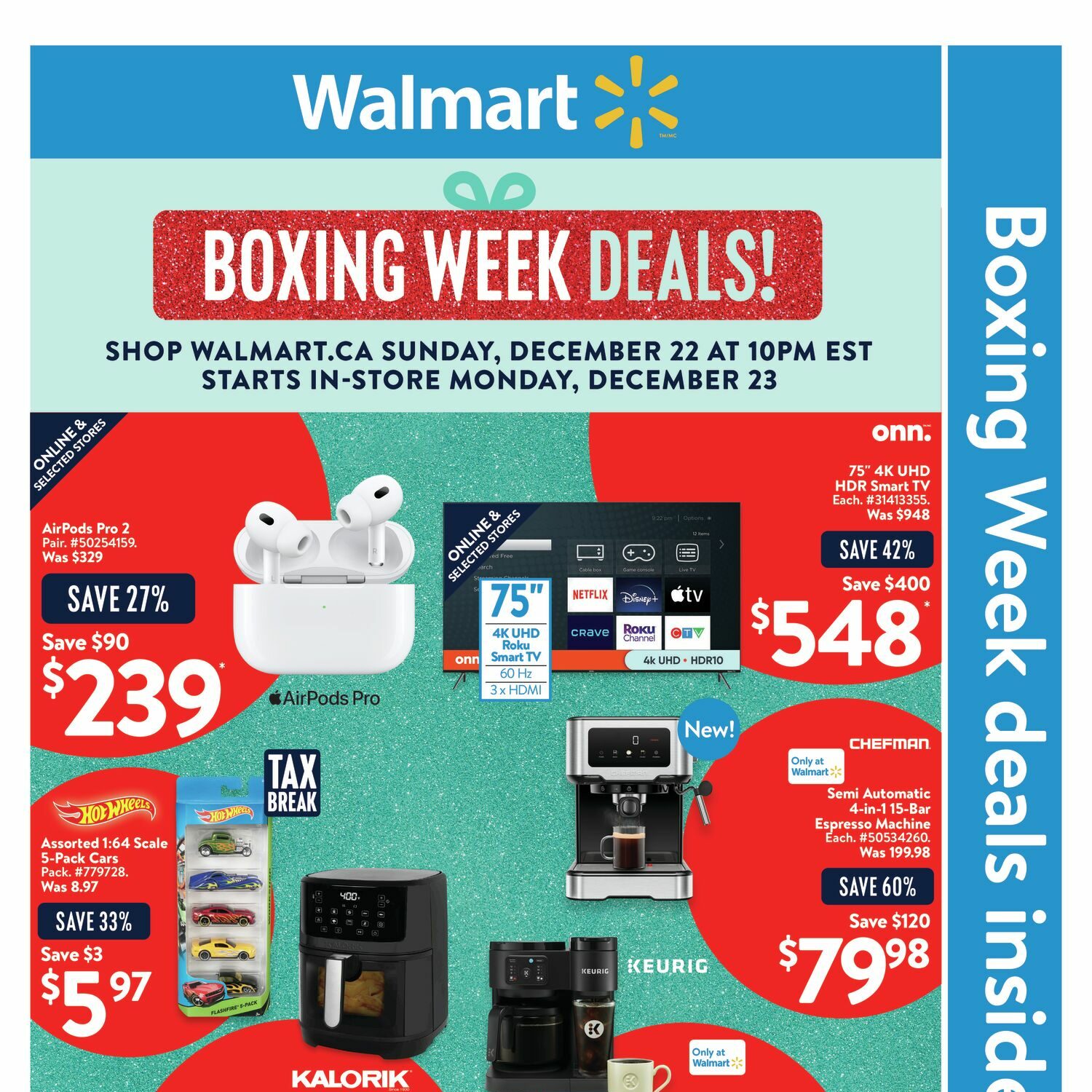 Walmart Weekly Flyer - Boxing Week Deals - Dec 23 – Jan 1 ...