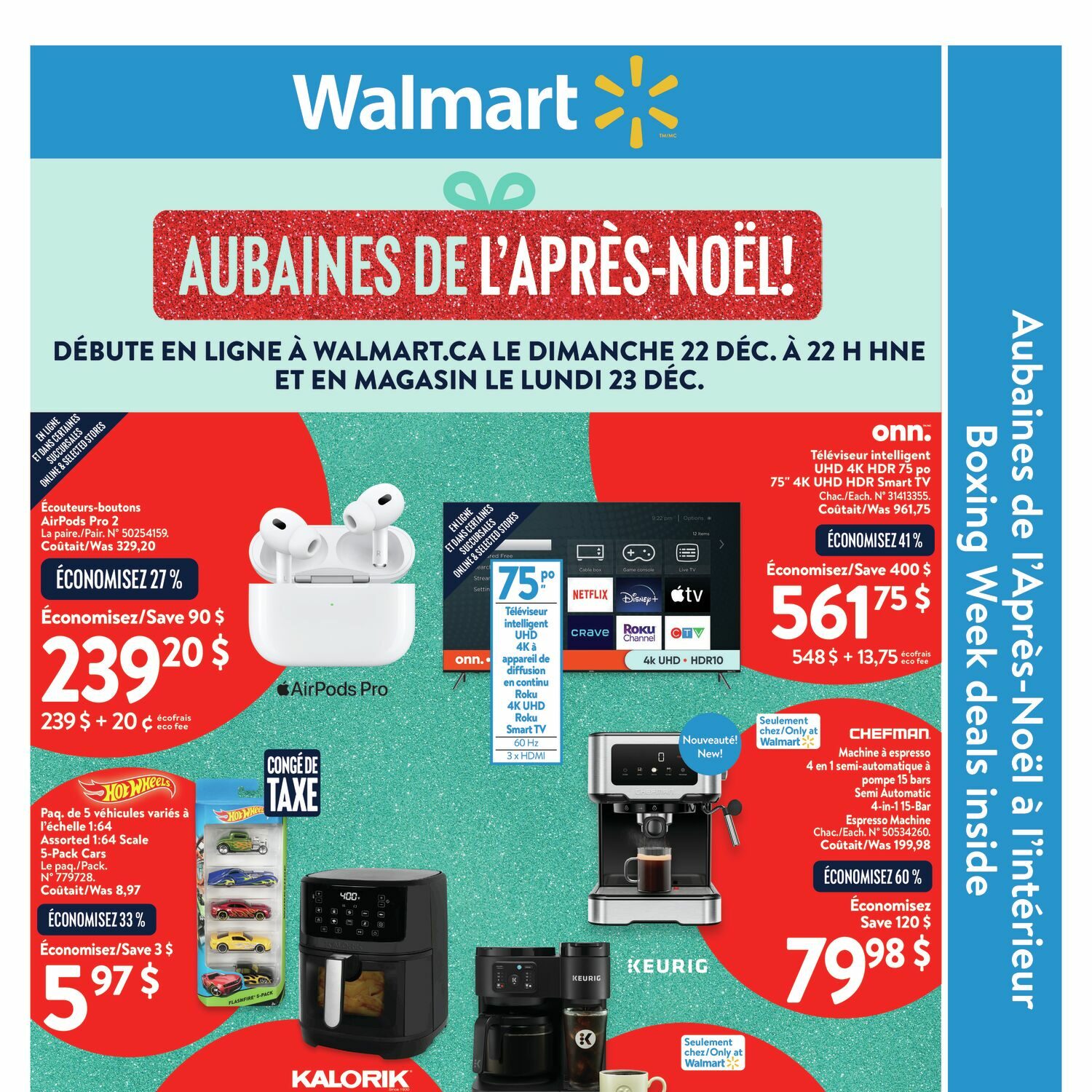 Walmart Weekly Flyer - Boxing Week Deals (QC) - Dec 23 – Jan 1 ...