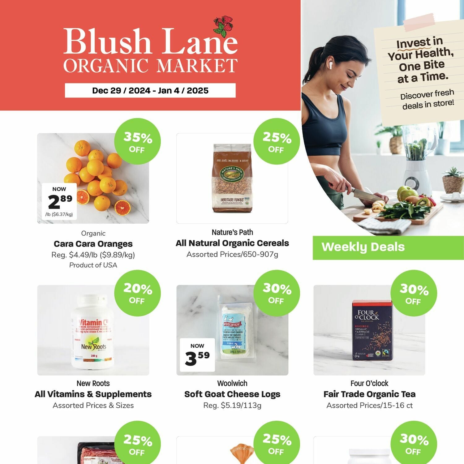 Blush Lane Organics Weekly Flyer - Weekly Specials - Dec 29 – Jan 4 ...