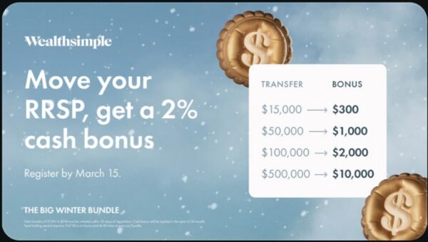 [Wealthsimple] 2025 Big Winter Bundle: 2% RRSP/LIRA match, 1% other ...