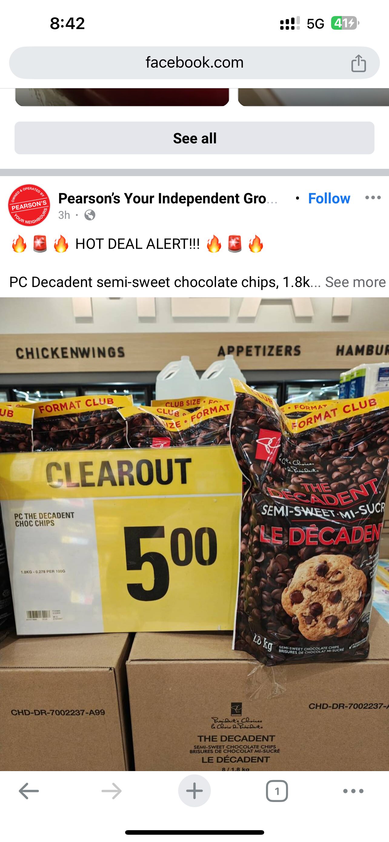 [Your Independent Grocer] PC The Decadent Chocolate Chips 1.8kg $5 St ...