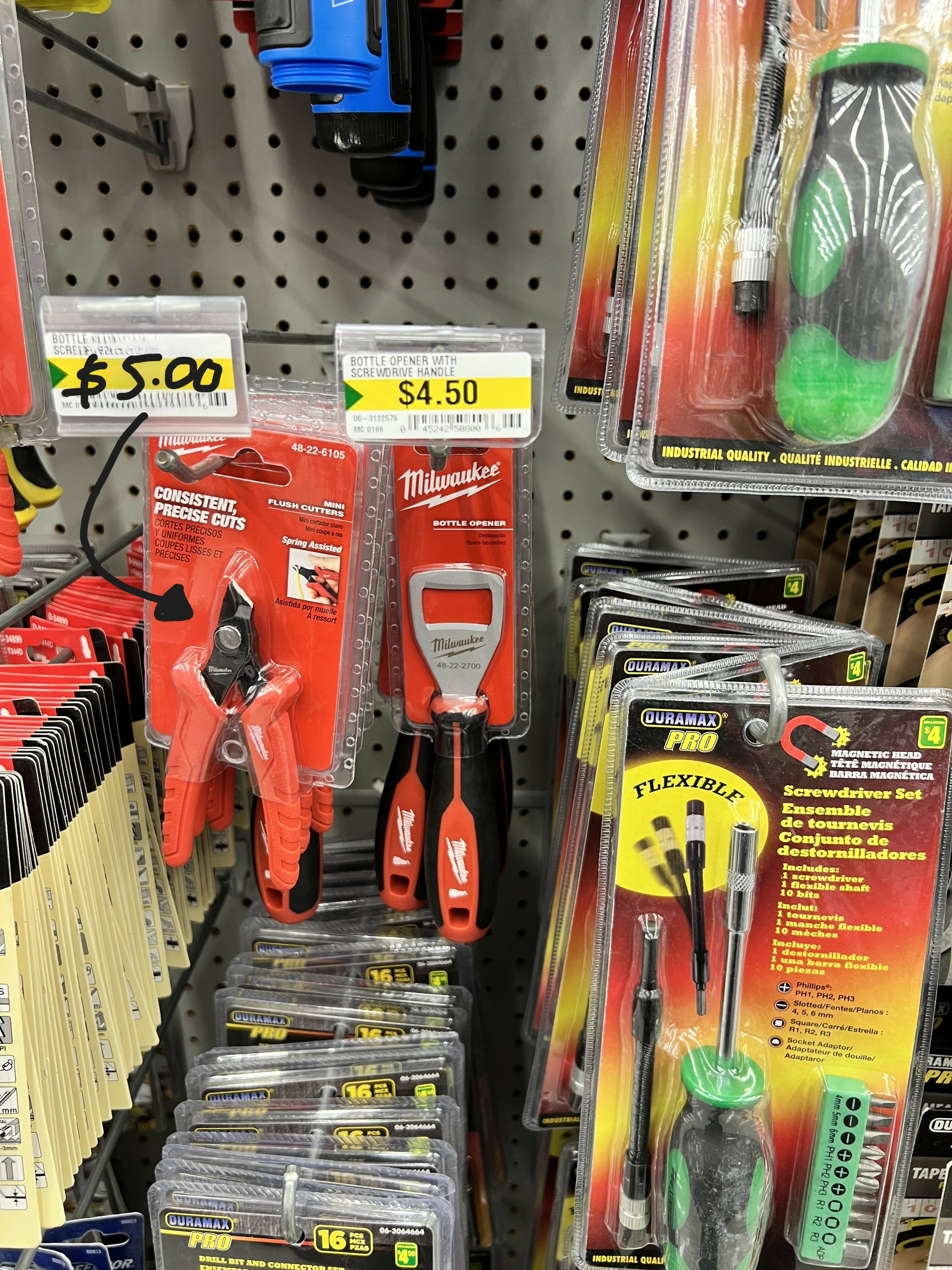 [Dollarama] Milwaukee Tools - Bottle Opener and Mini Flush Cutter ...