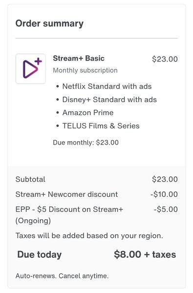 [Telus] Stream+ Premium for FREE 3 months - Page 9 - RedFlagDeals.com ...