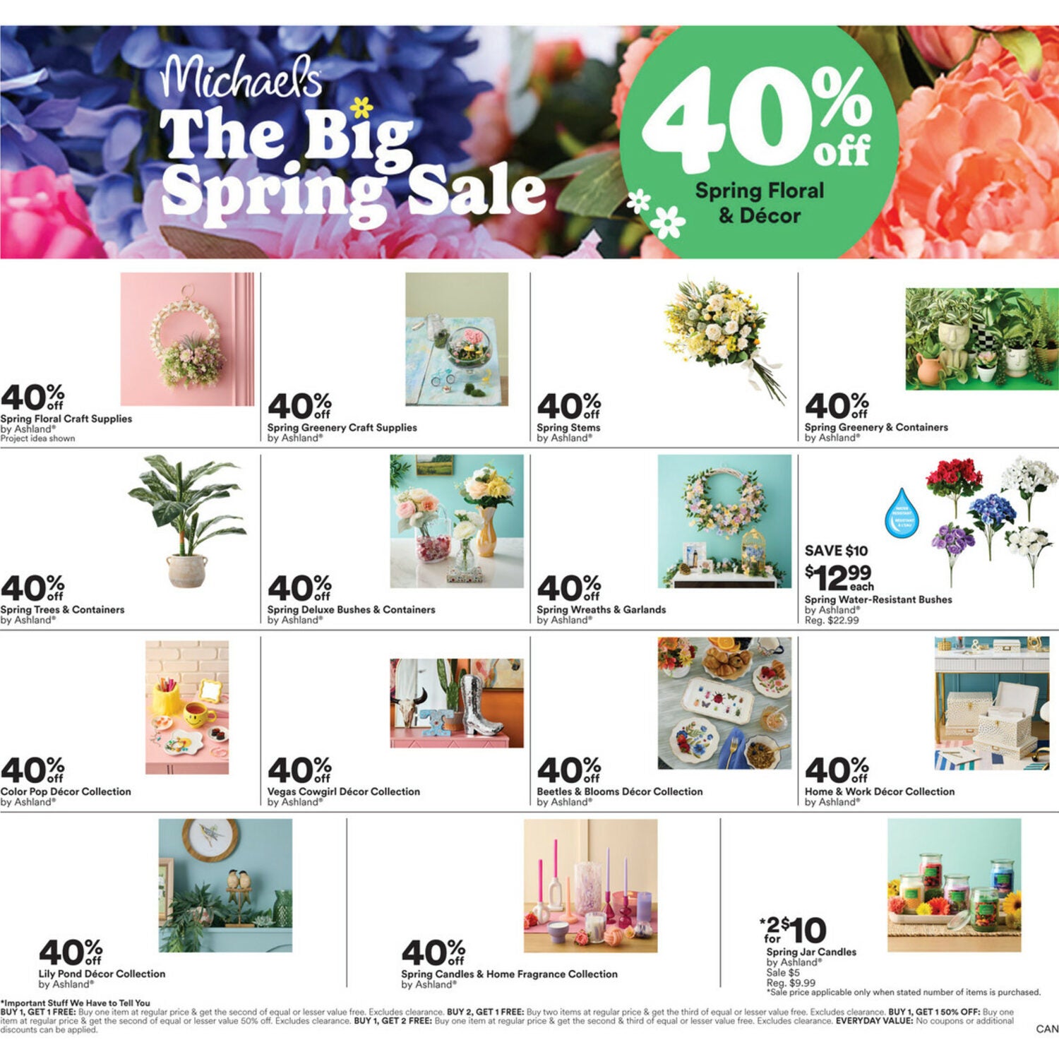 Michaels Weekly Flyer - Weekly Deals - The Big Spring Sale - Mar 7 – 13 ...