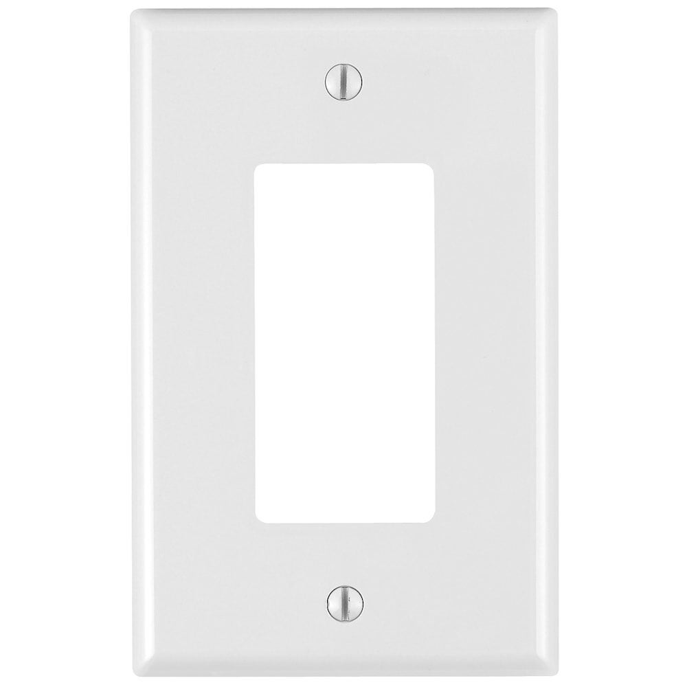 [Home Depot] Leviton Decora 1-Gang Midway Nylon wall plate, in White ...