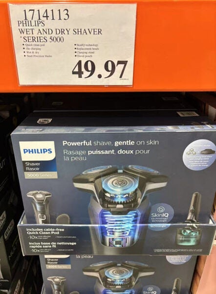 [Costco Brantford] Phillips Wet and Dry Shaver Series 5000... 49.97 ...