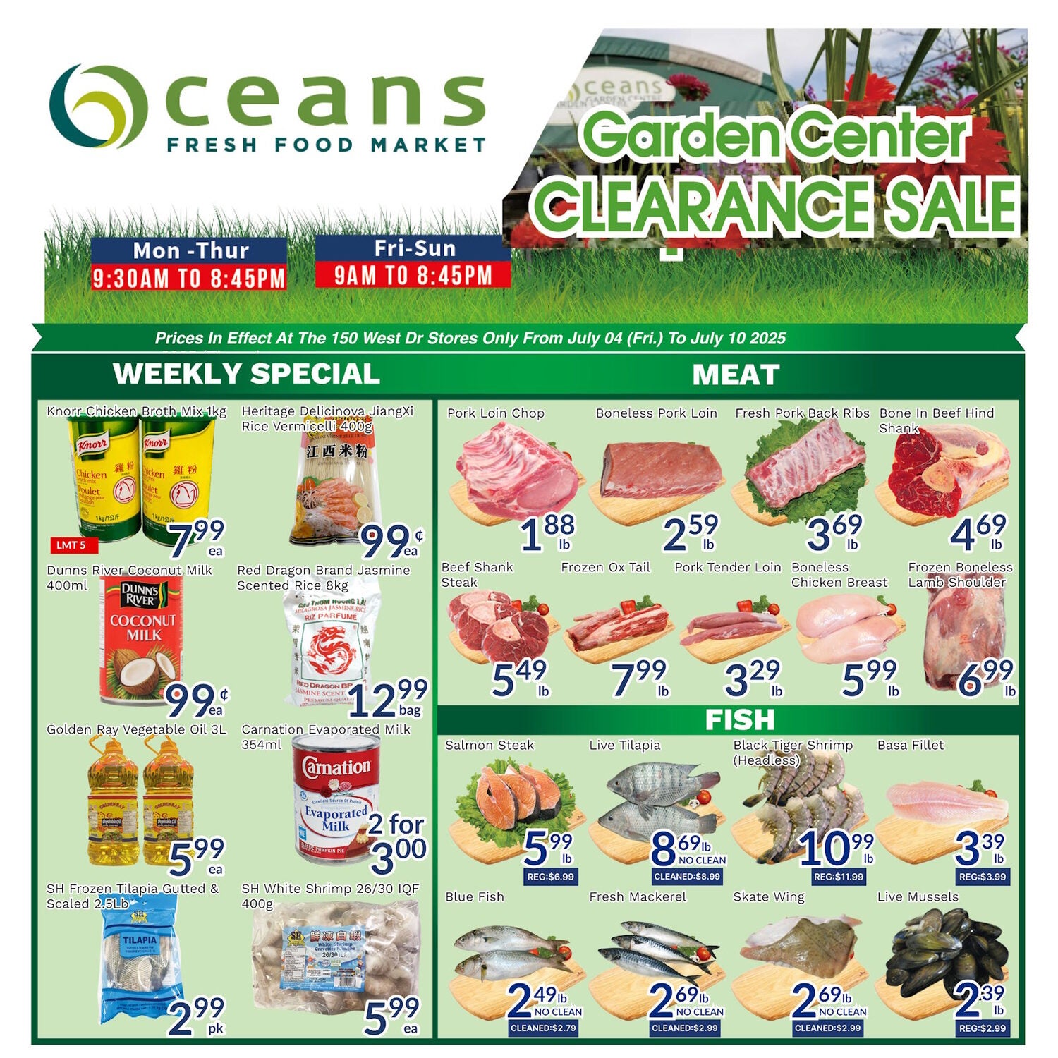 Oceans Fresh Food Market Weekly Flyer - Weekly Specials - Jul 4 – 10 ...