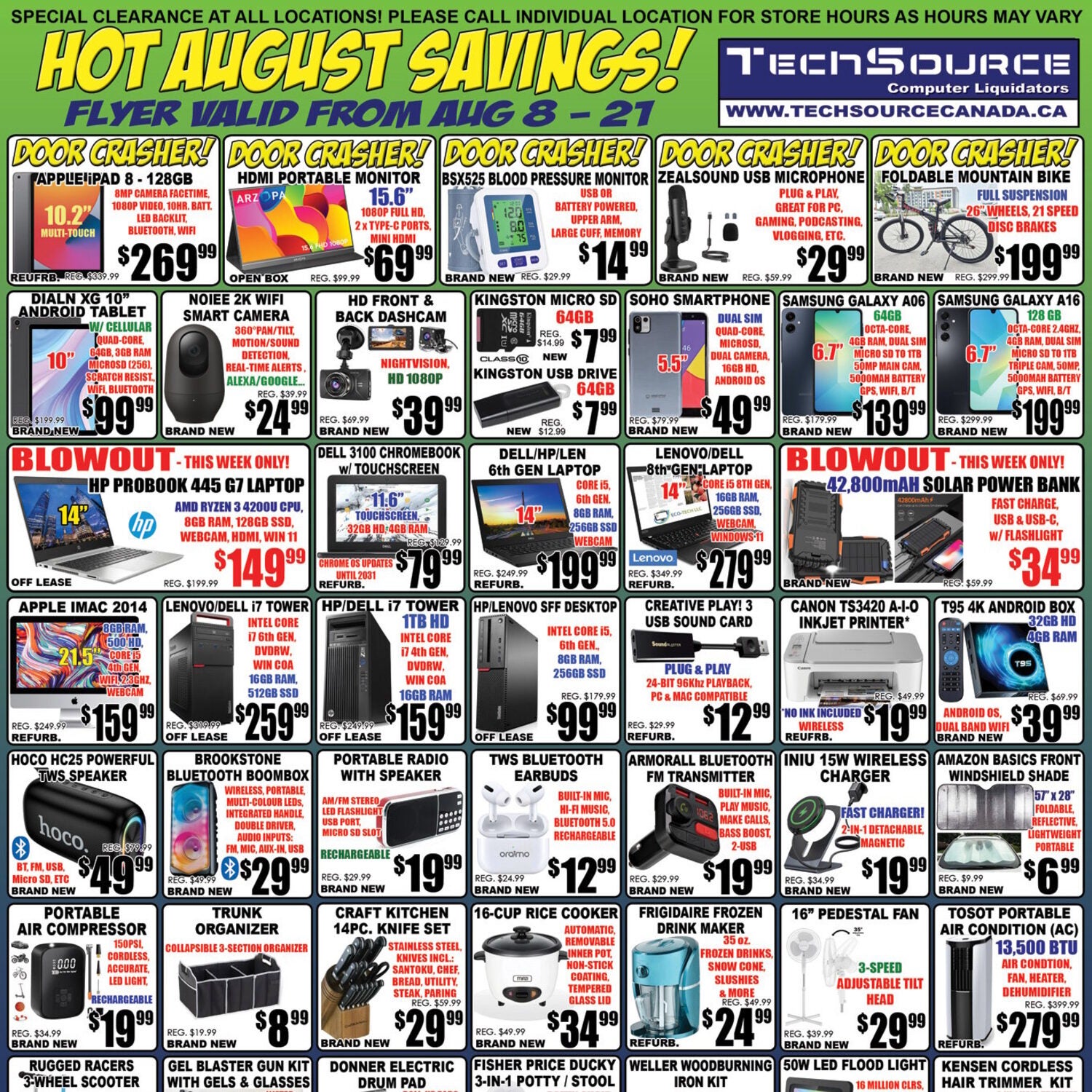 Tech Source Weekly Flyer - Hot August Savings - Aug 8 – 21 ...