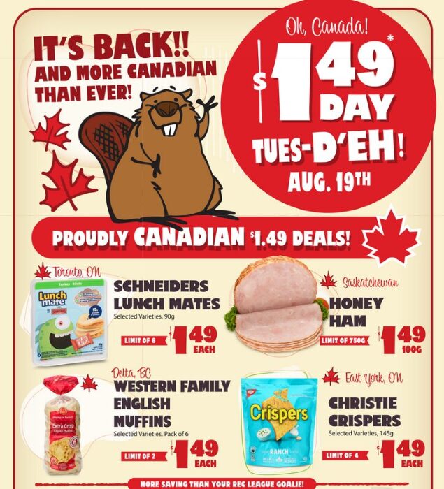 [Save On Foods] $1.49 Day on Tuesday, August 19 - RedFlagDeals.com Forums