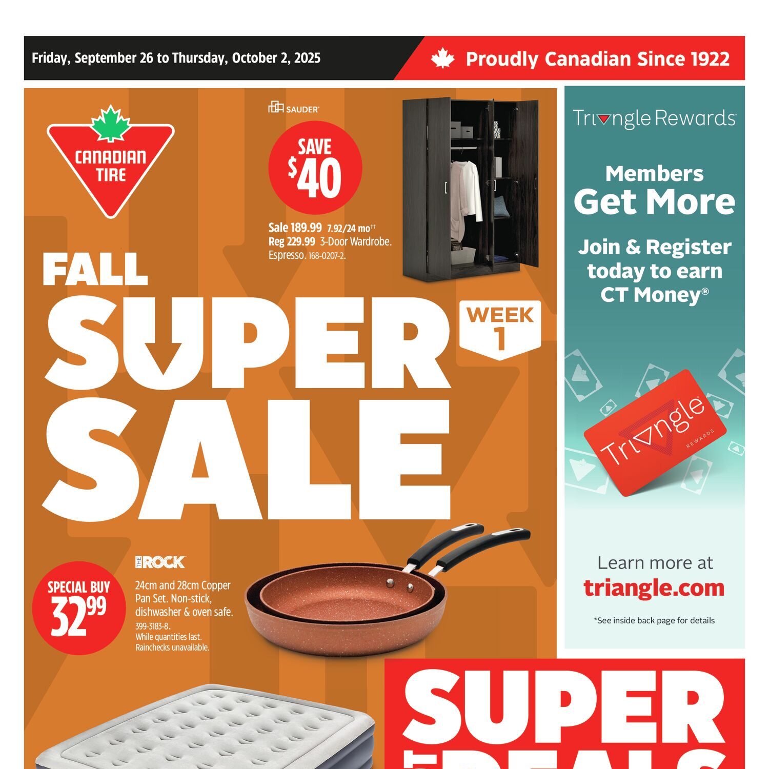Canadian Tire Weekly Flyer - Weekly Deals - Fall Super Sale (ON) - Sep ...