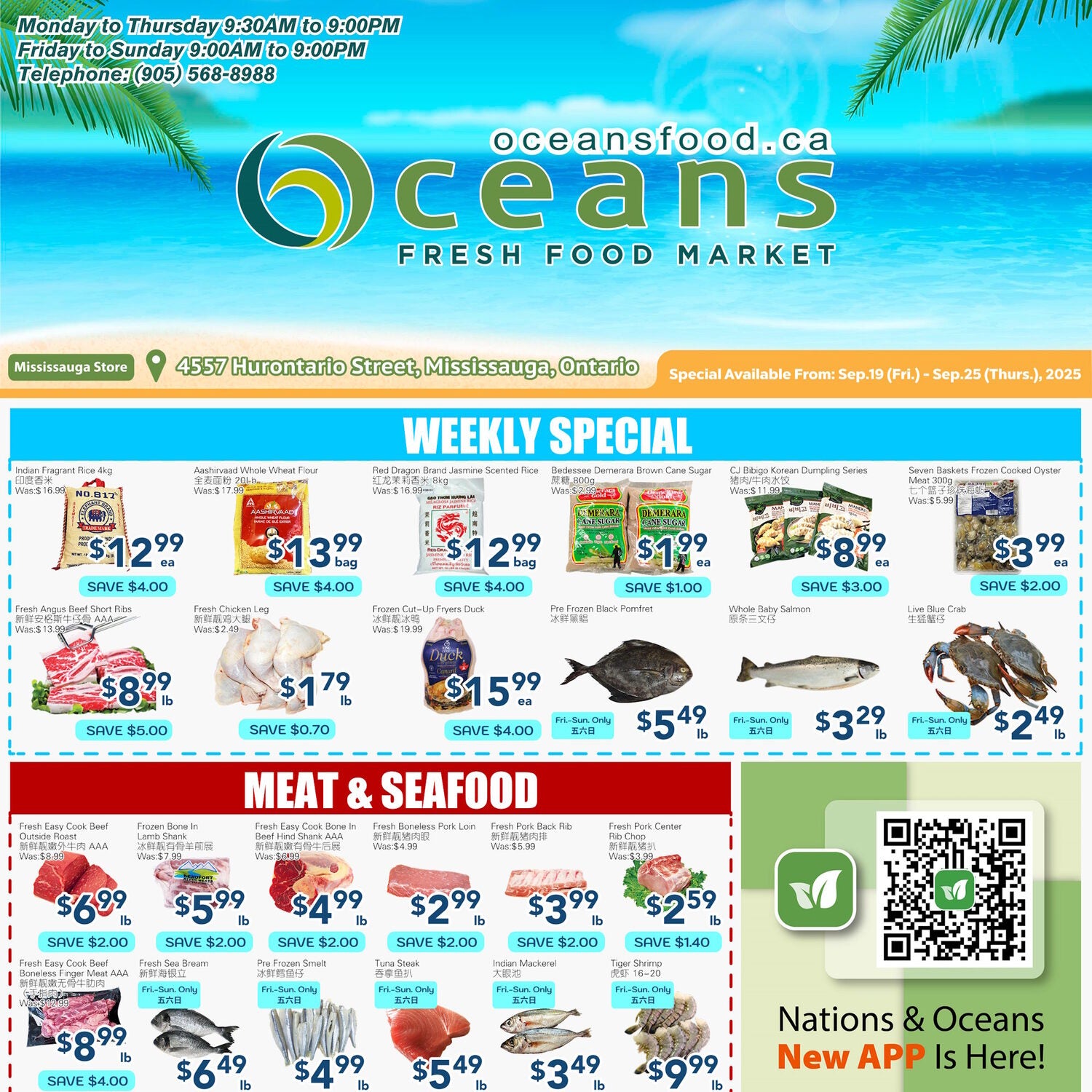 Oceans Fresh Food Market Weekly Flyer - Weekly Specials - Sep 19 – 25 ...