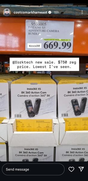 [Costco] Insta360 X5 Action Camera - $669.99 - Page 2 - RedFlagDeals ...