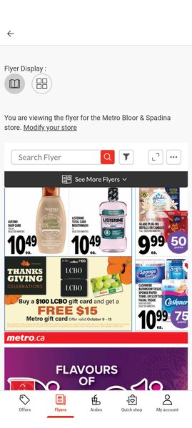 [Metro, LCBO, food basics] Buy a 100$ LCBO gift card and get 15$ Metro ...