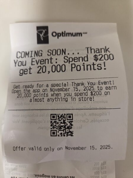 [PC Optimum] 22,500 PCO points for every $150 spent at Superstore (YMMV ...