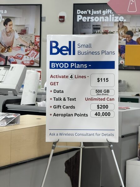 [Staples] Bell Small Bus plan @ Staples: 4 lines for $115/mo 500gb ...
