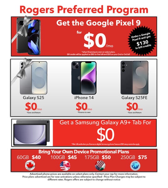 [Rogers] [Black Friday] Rogers Preferred Program - Black Friday Deals ...