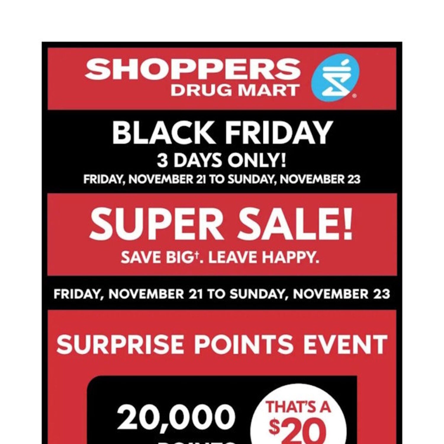 Shoppers Drug Mart Weekly Flyer - Black Friday Super Sale (West) - Nov ...