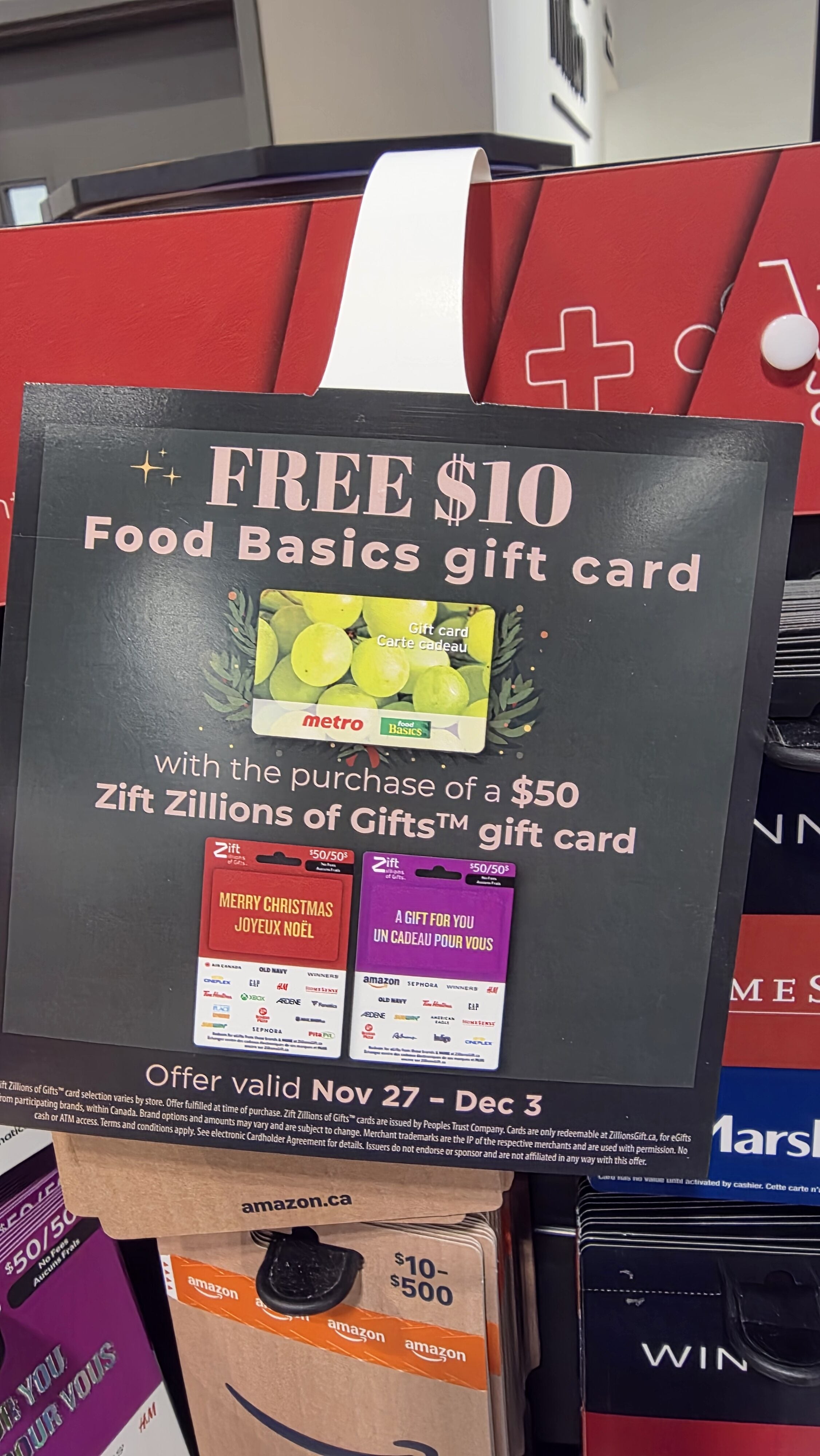 [Metro] [Black Friday] Metro / food basics: Gift cards - upto 20% of on ...