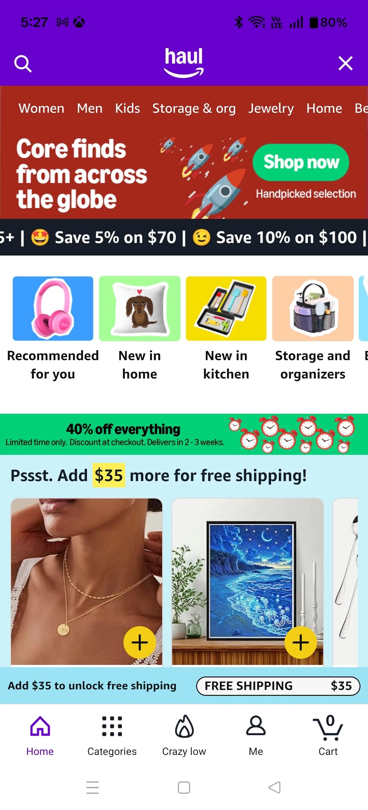 [Amazon.ca] Update -> now 50% off EVERYTHING on Amazon Haul ($35 min ...