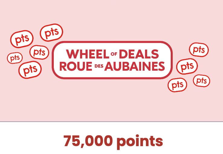 [Shoppers Drug Mart] Wheel of Deals - Earn up to 75,000 PCO Points ...
