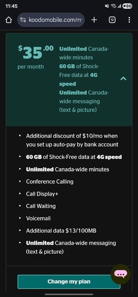 [Koodo] [Black Friday] Telus/Koodo Winback - 80GB / $20 for 12 months ...
