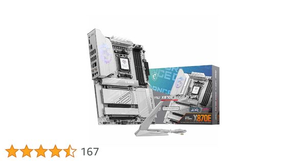 [Amazon.ca] $369.99 MSI MPG X870E EDGE TI Motherboard AM5, DDR5, PCIe 4 ...