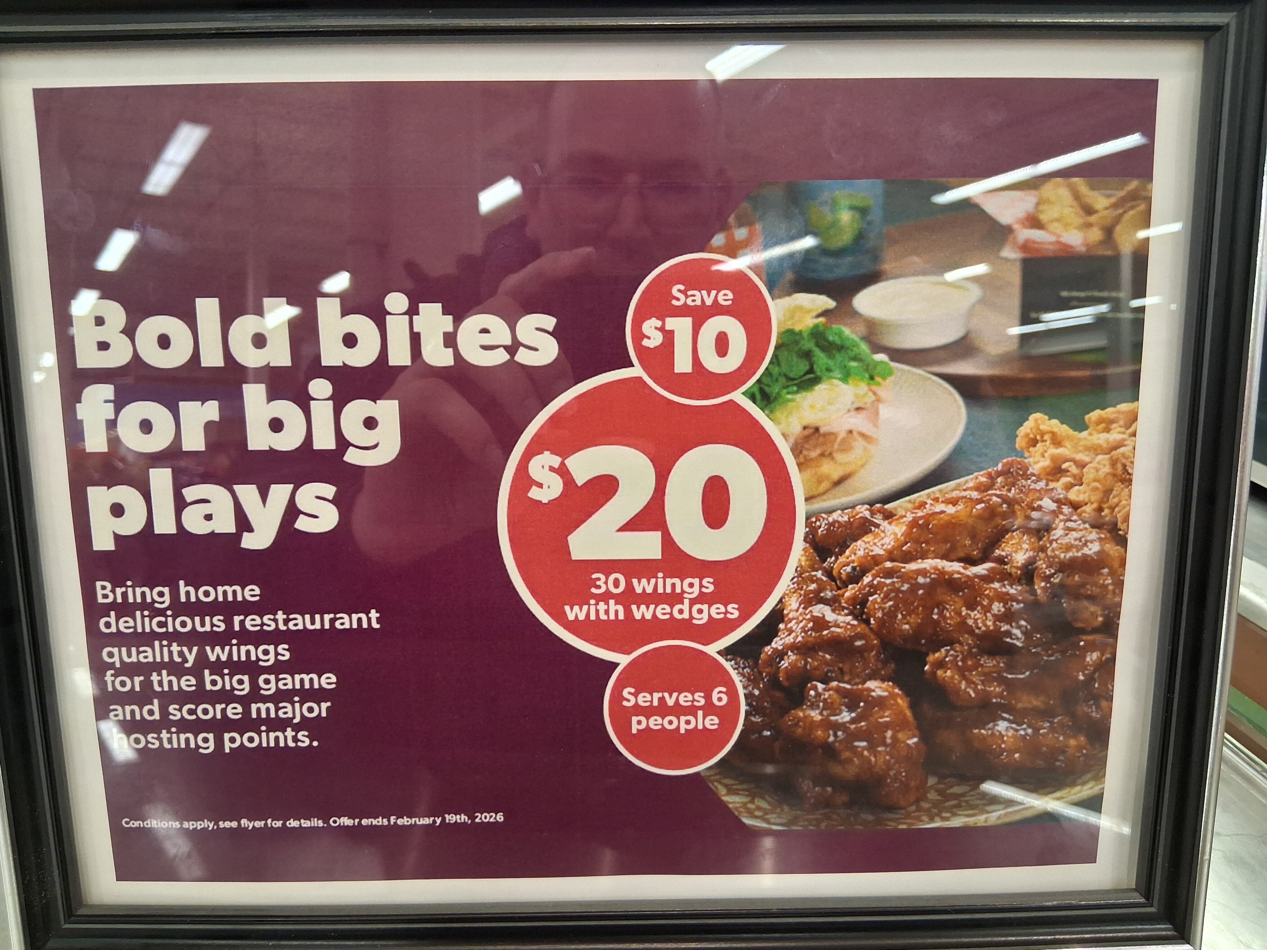 [Loblaws] 30 Wing Bucket with Potato Wedges (After 11am) $20 or 30 ...