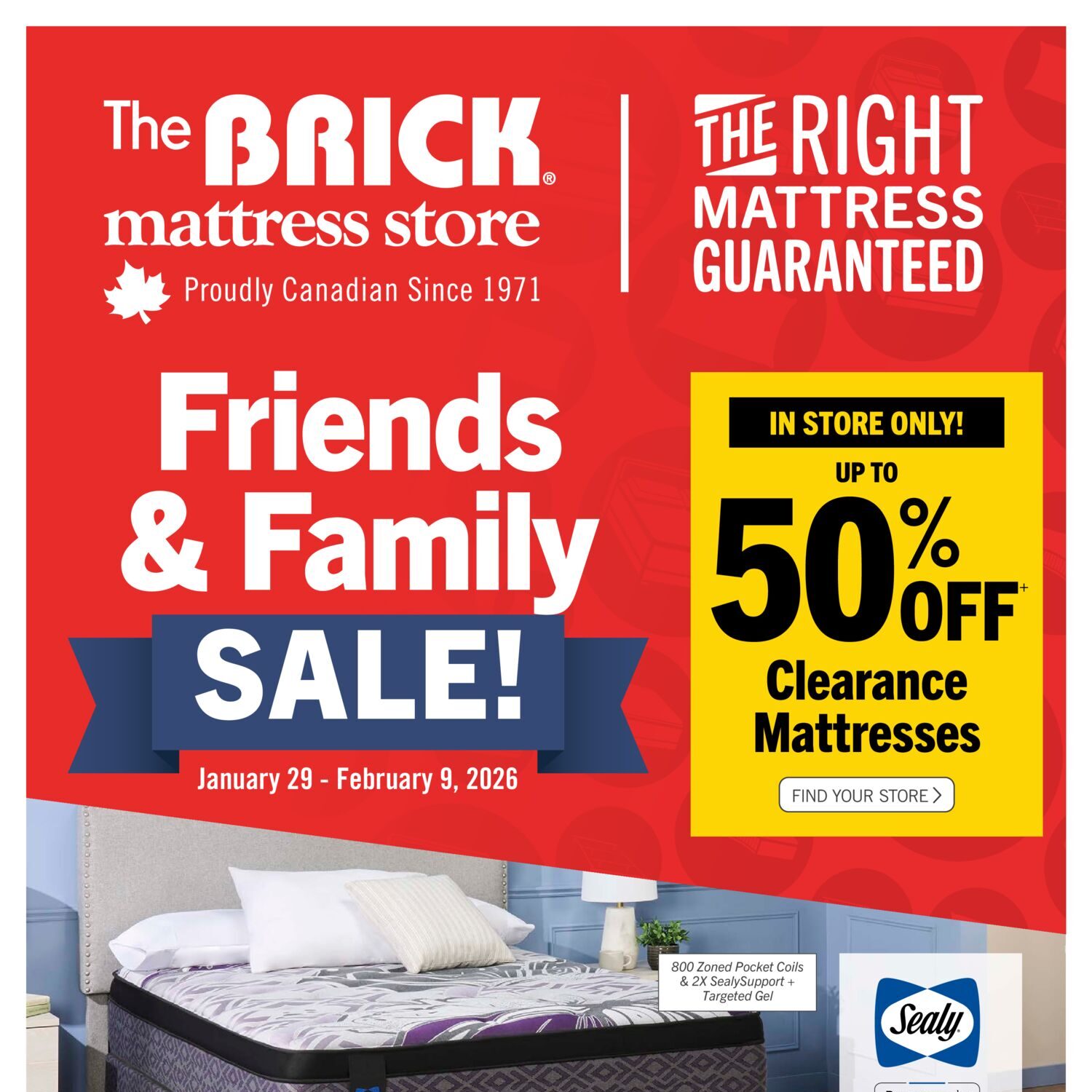The Brick Weekly Flyer - Mattress Store - Friends & Family Sale - Jan ...