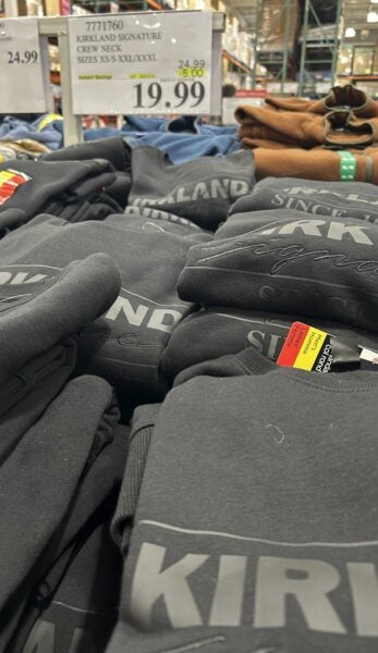 [Costco] Kirkland Signature Crew Neck with Partially Embroidered logo ...