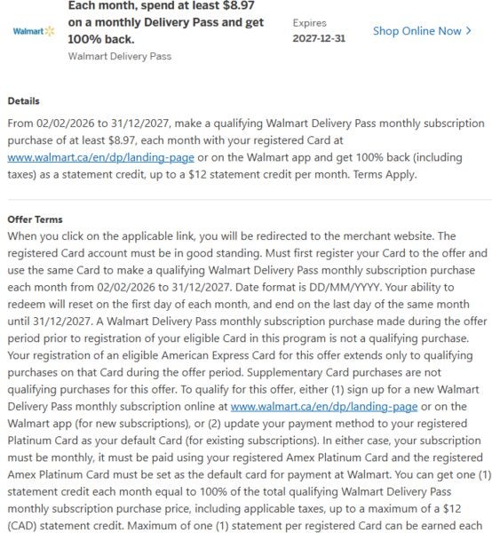 [American Express] Each month, spend at least $8.97 on a monthly ...