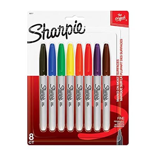 [Amazon.ca] Sharpie Permanent Markers, Fine Point, Assorted Colours, 8 ...