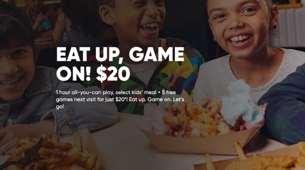 [Playdium] "1 hour all-you-can play, select kids’ meal + 5 free games ...