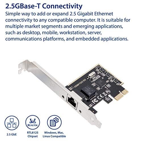 [Amazon.ca] IO Crest 2.5 Gigabit Ethernet PCI Express PCI-E Network ...