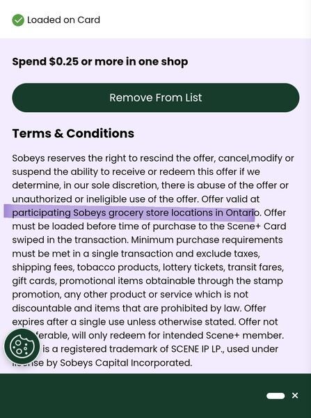 [Sobeys] AB MB ON scene members weekly mystery offer UP TO 10,000 ...