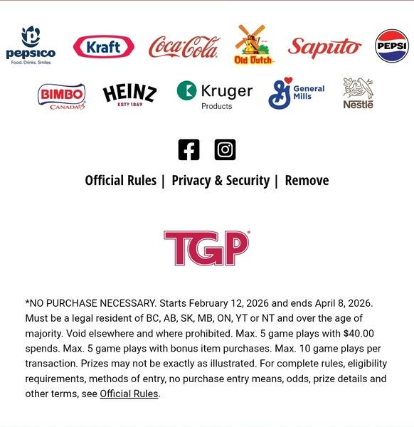 [Other] 2026/04/08 TGP "Fresh Ride Giveaway [BC, AB, SK, MB, ON, YT, NT ...